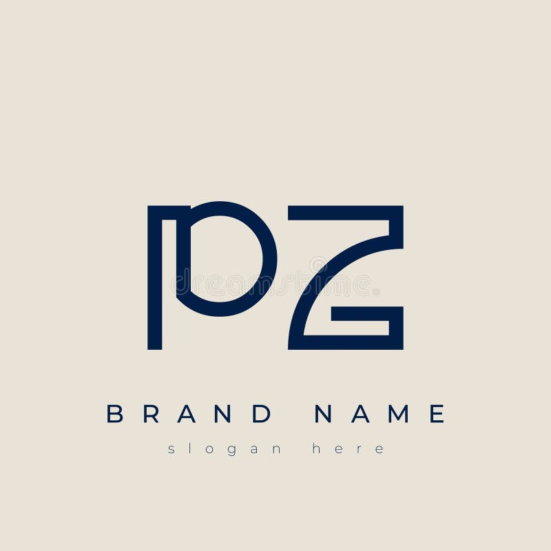 PZ Alphabet Letter Icon Logo Stock Vector - Illustration of style ...