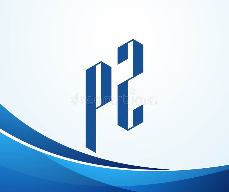 PZ Alphabet Letter Logo Design Template Elements Stock Vector ...