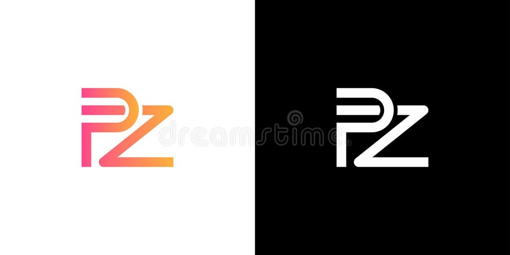 PZ Logo, PZ Monogram, Initial PZ Logo, Letter PZ Logo, Icon, Vector ...