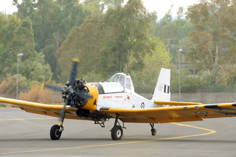 PZL M18 B Dromader Airplane in Low Terrain Flight Editorial Stock Photo ...
