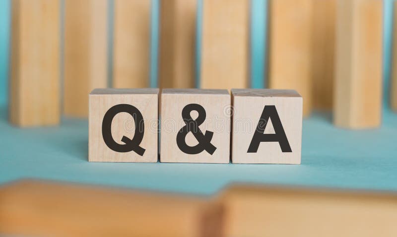 Q and a - Acronym from Wooden Blocks with Letters, Questions and ... Q and a - Acronym from Wooden Blocks with Letters, Questions and ...
