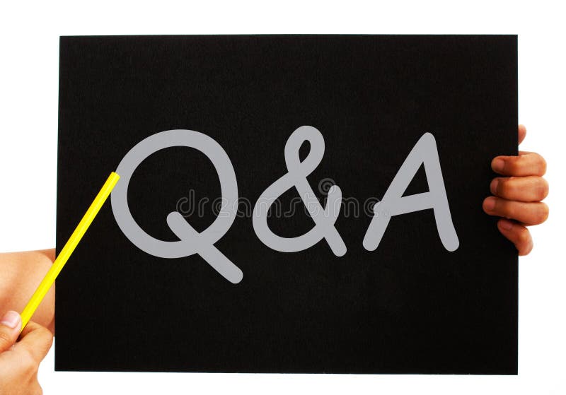 Q&a Blackboard Means Questions Answers Stock Illustration ...