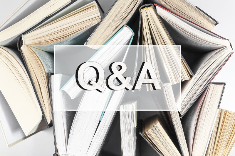 Q Concept. Q and a Acronym on Books Pile Stock Photo - Image of acronym ...