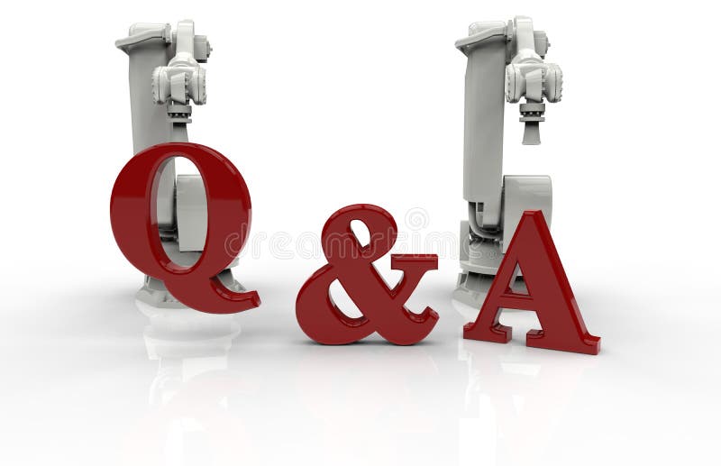 Q & a Concept - Industrial Robots Stock Illustration - Illustration of ...