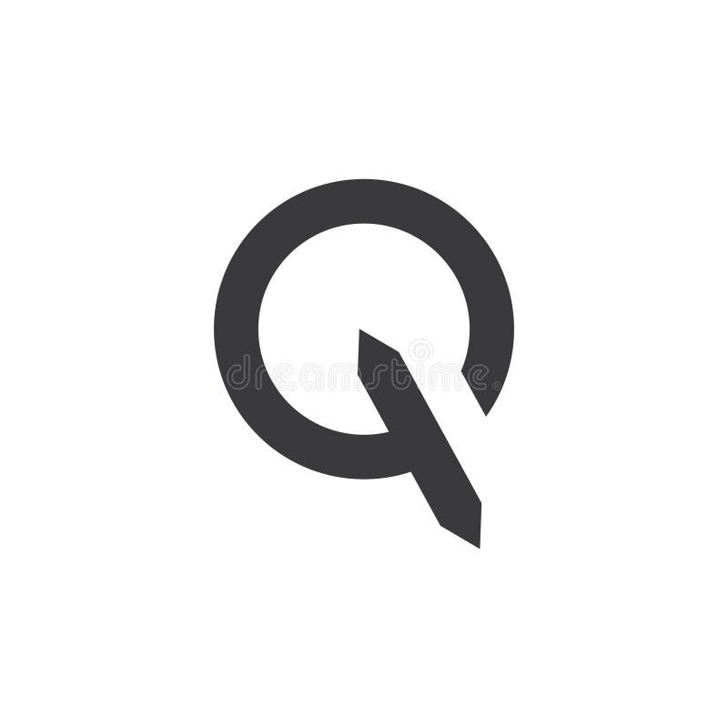 Q Letter Icon and Symbol Template Stock Illustration - Illustration of ...