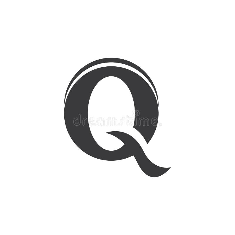 Q Letter Icon and Symbol Template Stock Illustration - Illustration of ...
