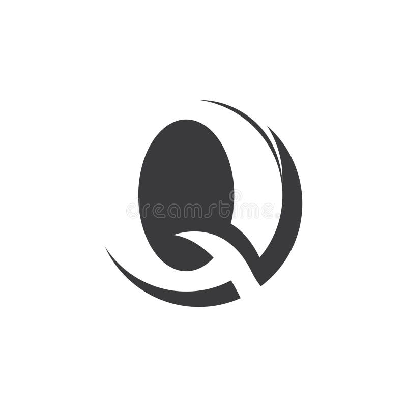 Q Letter Icon and Symbol Template Stock Illustration - Illustration of ...