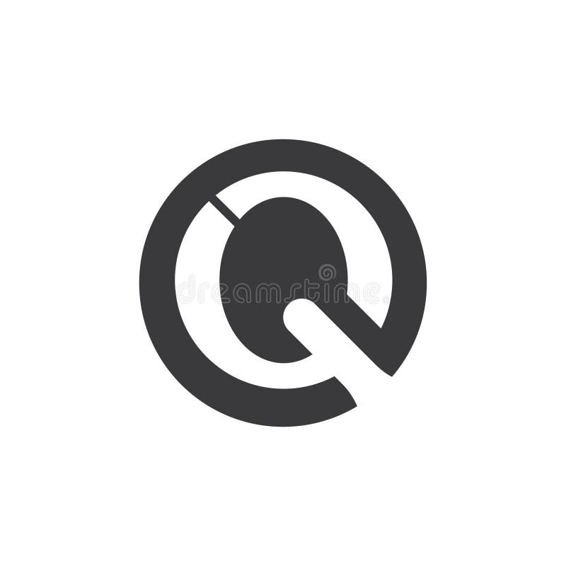 Q Letter Icon and Symbol Template Stock Illustration - Illustration of ...