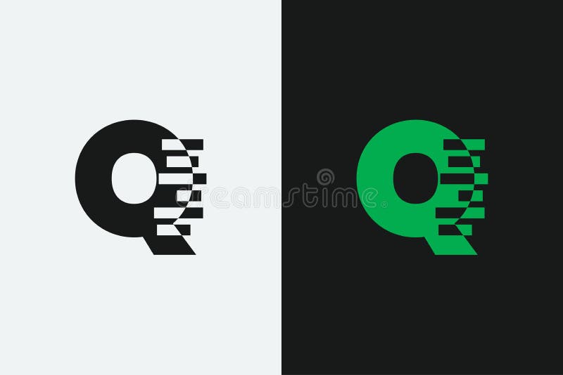 Q Letter Iconic Transformation Shape Vector Logo Design Stock Vector ...