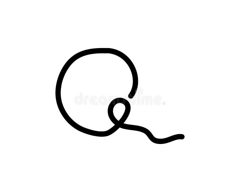 Q letter signature logo stock vector. Illustration of decoration ...
