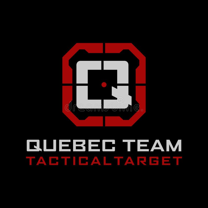 Q Letter Tactical Military Target Logo Design Stock Illustration ...
