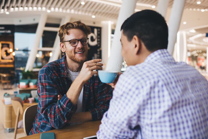 Multiracial Business Men Working in Office Space Stock Photo - Image of ...