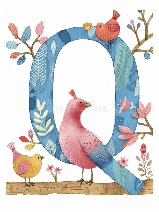 Q is for Quail stock illustration. Illustration of drawn - 304949832