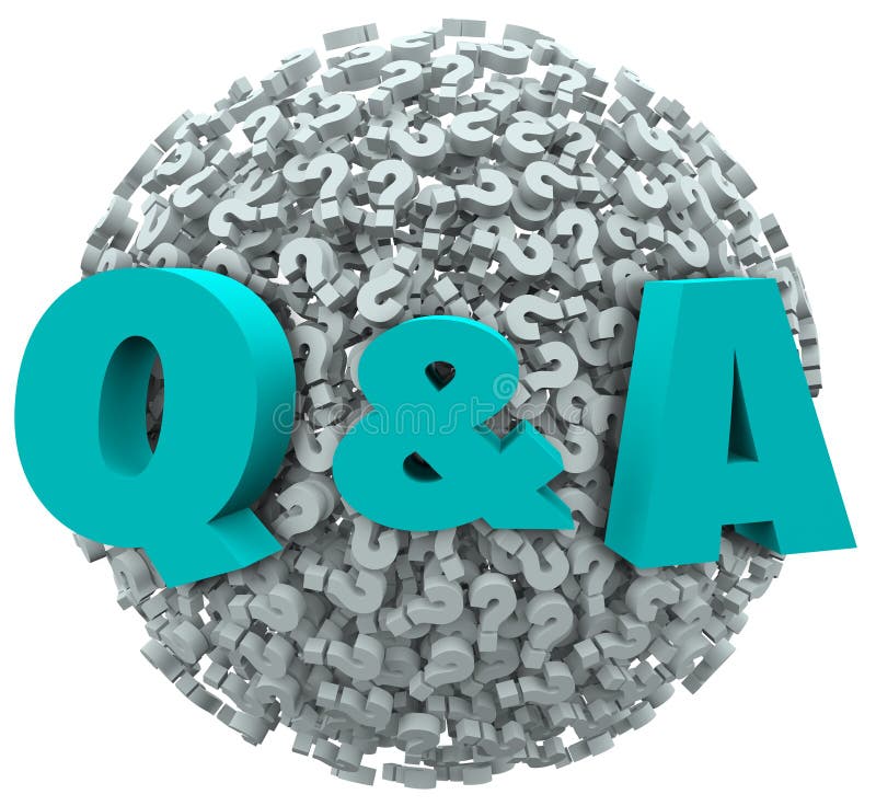 Q and a Question Mark Sphere Ask for Answers Support Help Stock ...