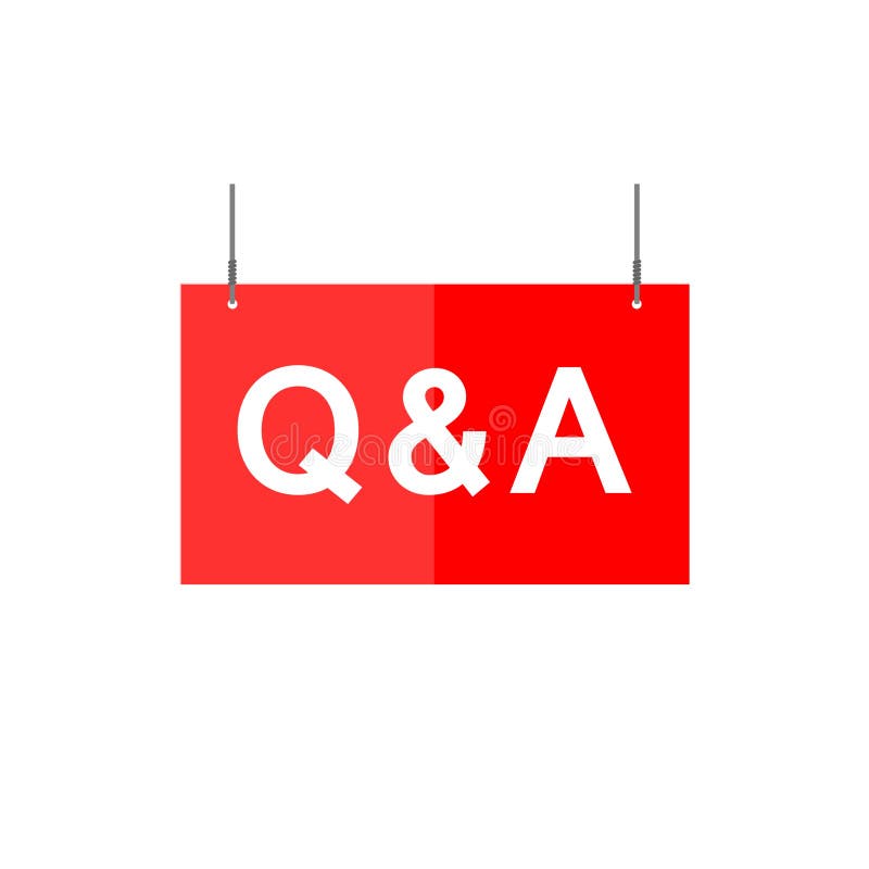 Q&a or Questions and Answers Sign or Icon Stock Illustration ... Q&a or Questions and Answers Sign or Icon Stock Illustration ...