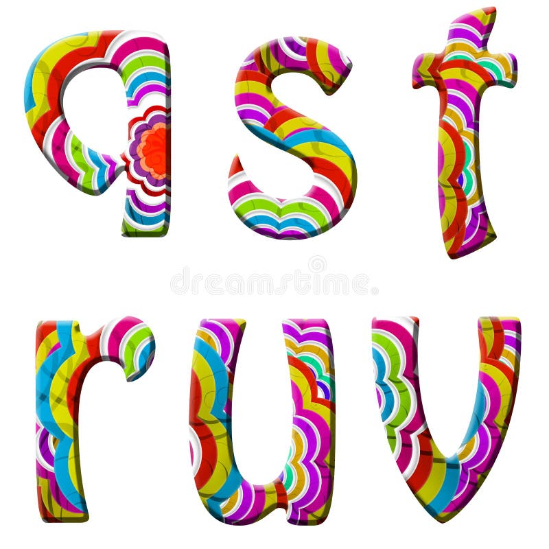 Wave font. Vector alphabet stock vector. Illustration of graphic ...