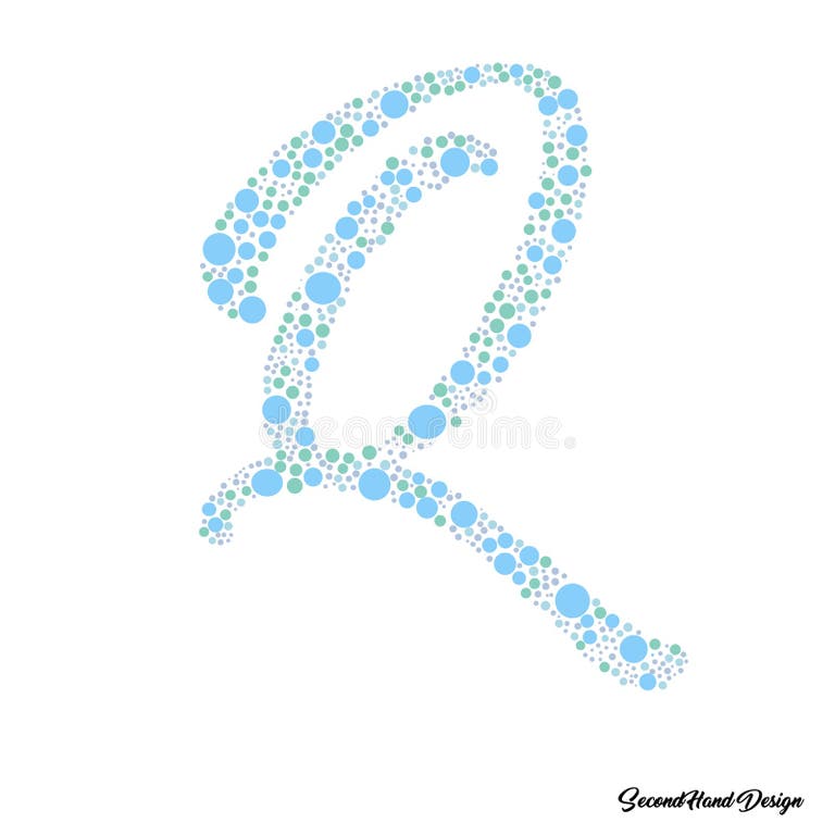 Q-shaped Image Patterned Dots Stock Illustration - Illustration of ...