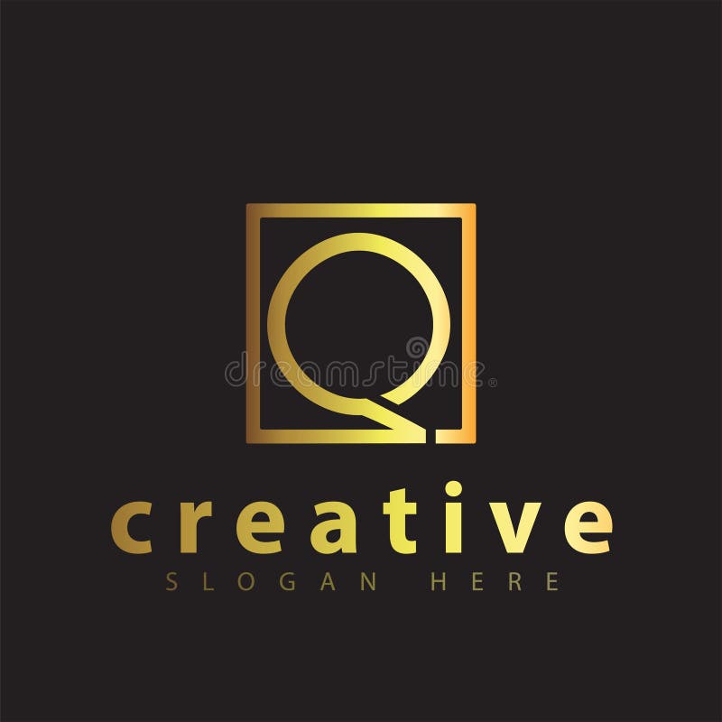 Q Square Logo icon vector stock illustration. Illustration of alphabet ...