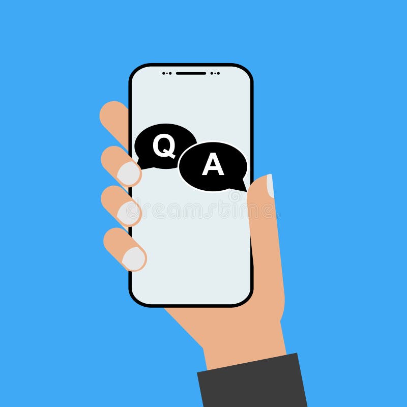 QA, Asked Questions Vector Icon. Information Speech Bubble Symbol, Help Message Stock Vector ...