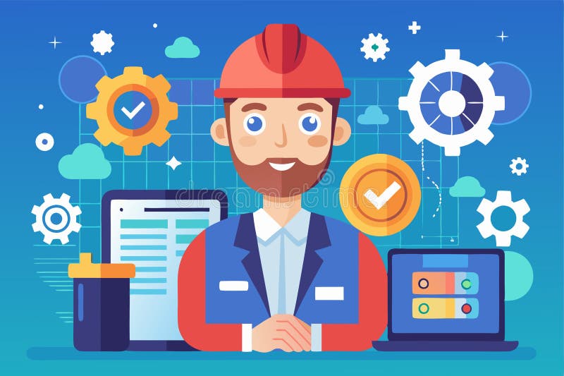 A QA Engineer is Engaged in Work within a Stylish Flat Environment ...