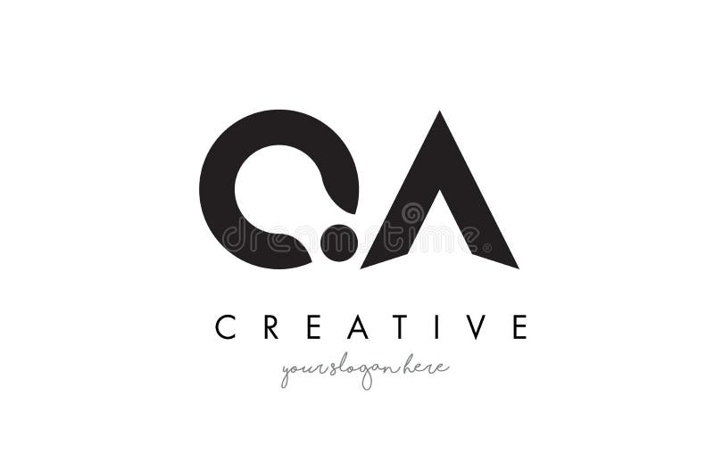 QA Letter Logo Design with Creative Modern Trendy Typography. Stock ...