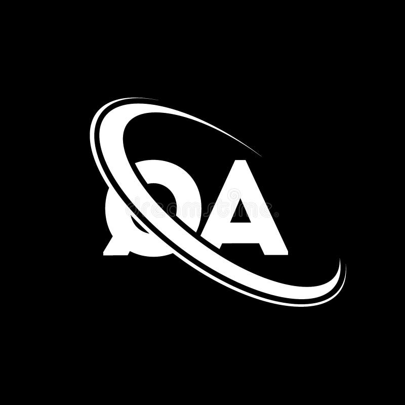 QA Logo. Q a Design. White QA Letter. QA/Q a Letter Logo Design Stock ...