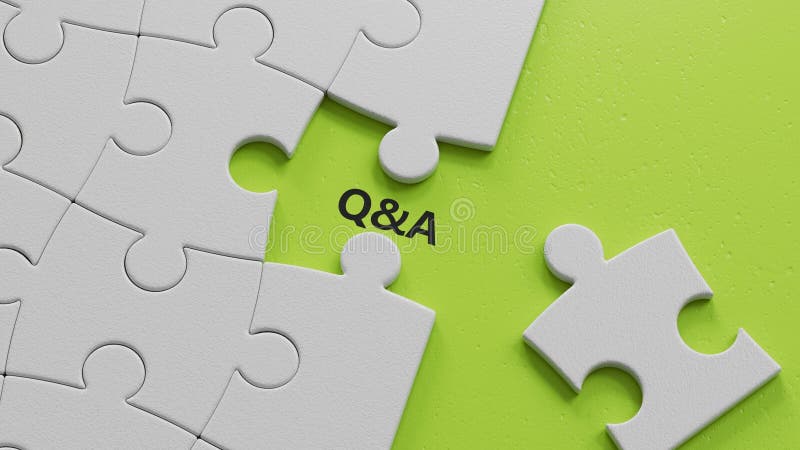 QA Question Answer. the Puzzle Pieces Form the Word QA Question Answer ...