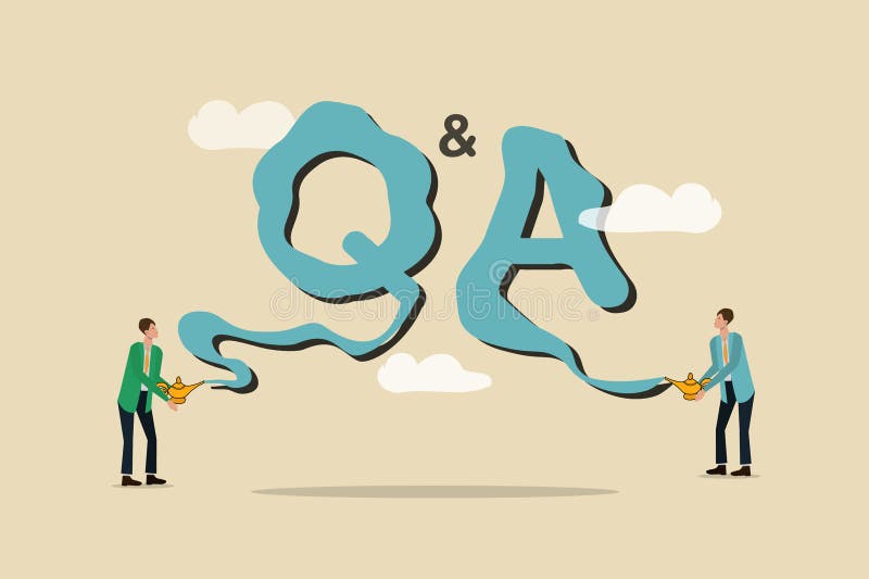 Question Answer Session Stock Illustrations – 192 Question Answer ...