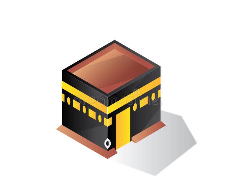 Qaba-makkah Isometrisches Illustration Buildin Vektor Abbildung ...