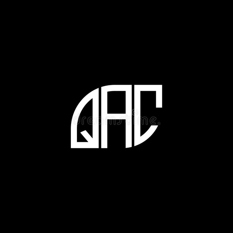 QAC Letter Logo Design on Black Background.QAC Creative Initials Letter ...