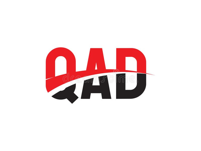 QAD Letter Initial Logo Design Vector Illustration Stock Vector ...