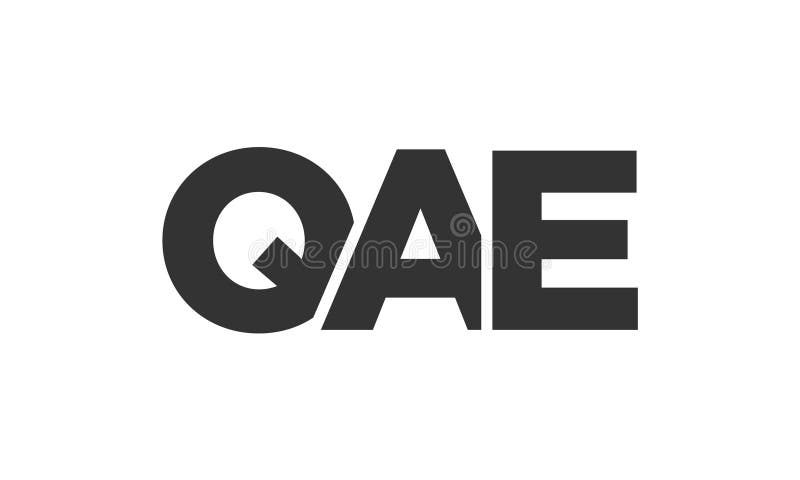 QAE Logo Design Template with Strong and Modern Bold Text. Initial ...