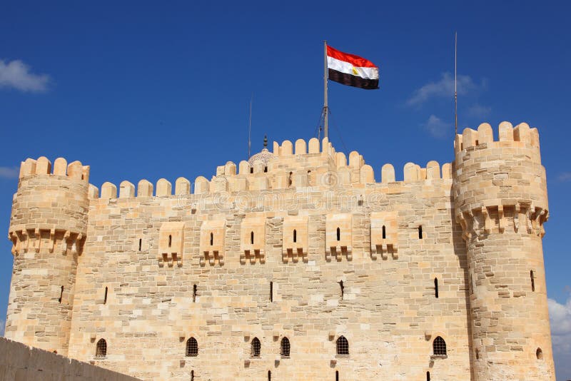 Qaetbay Castle Alexandria editorial stock photo. Image of structure ...