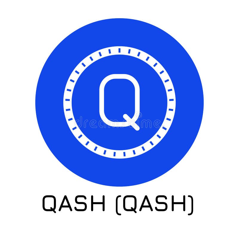 QASH QASH Ícone Cripto Da Moeda Da Ilustração Do Vetor Ilustração do ...