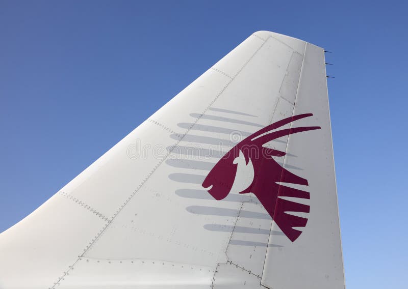 Qatar Airways Airplane, Doha Editorial Stock Photo - Image of symbol ...