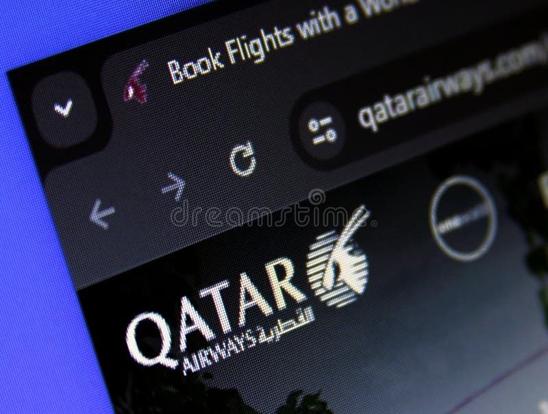 Qatar airways logo editorial stock photo. Image of emirates - 300930928