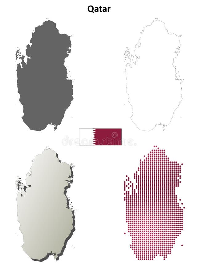 Qatar Outline Map Stock Illustrations – 1,405 Qatar Outline Map Stock ...