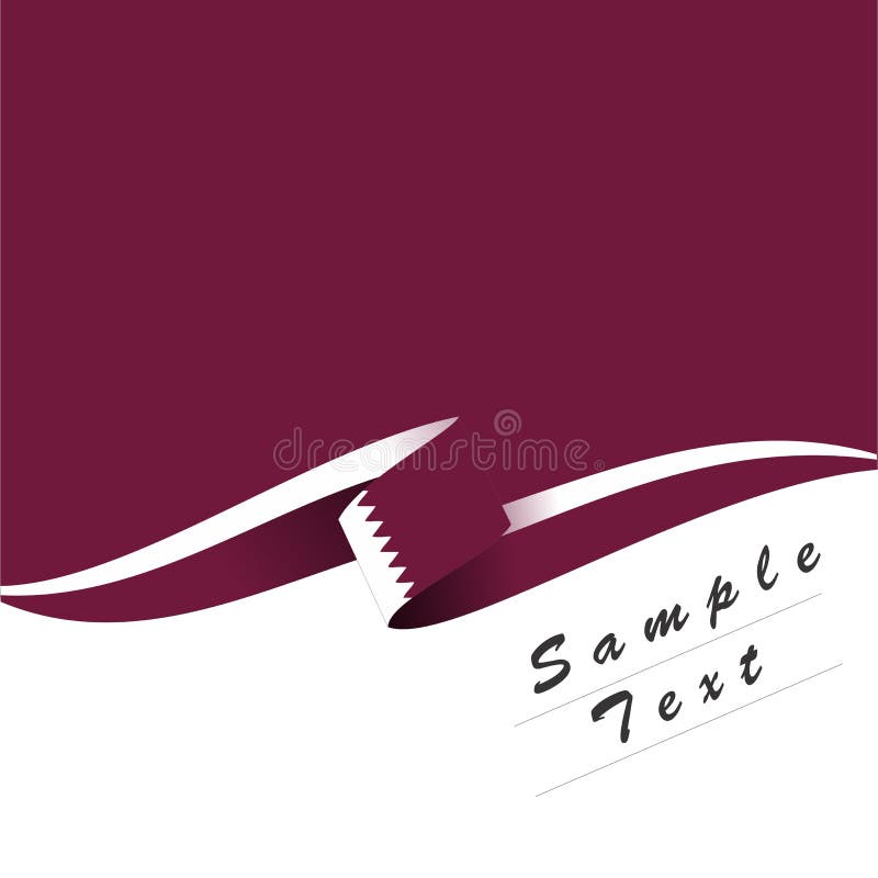 Qatar flag stock vector. Illustration of national, logo - 257251585