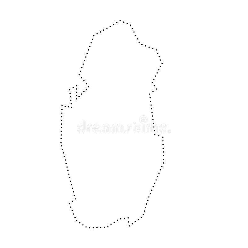 Qatar Dotted Outline Vector Map Stock Vector - Illustration of shape ... Qatar Dotted Outline Vector Map Stock Vector - Illustration of shape ...