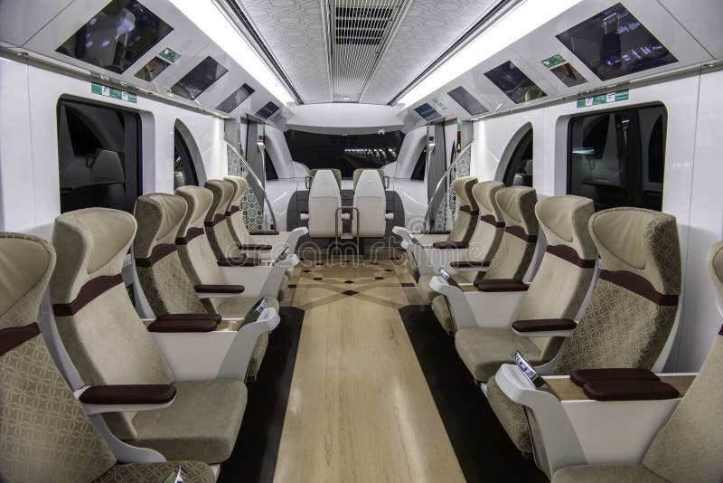 Qatar, Doha, Road Leading Towards Skyscrapers with Advertising for Expo ...