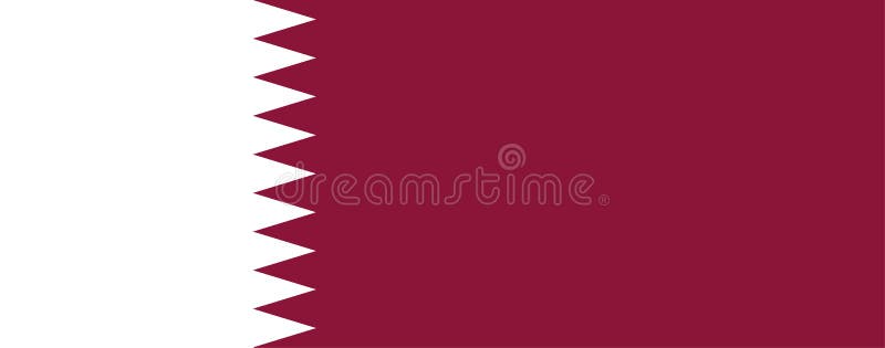 Qatar Flag. Official Colors. Correct Proportion Stock Vector ...
