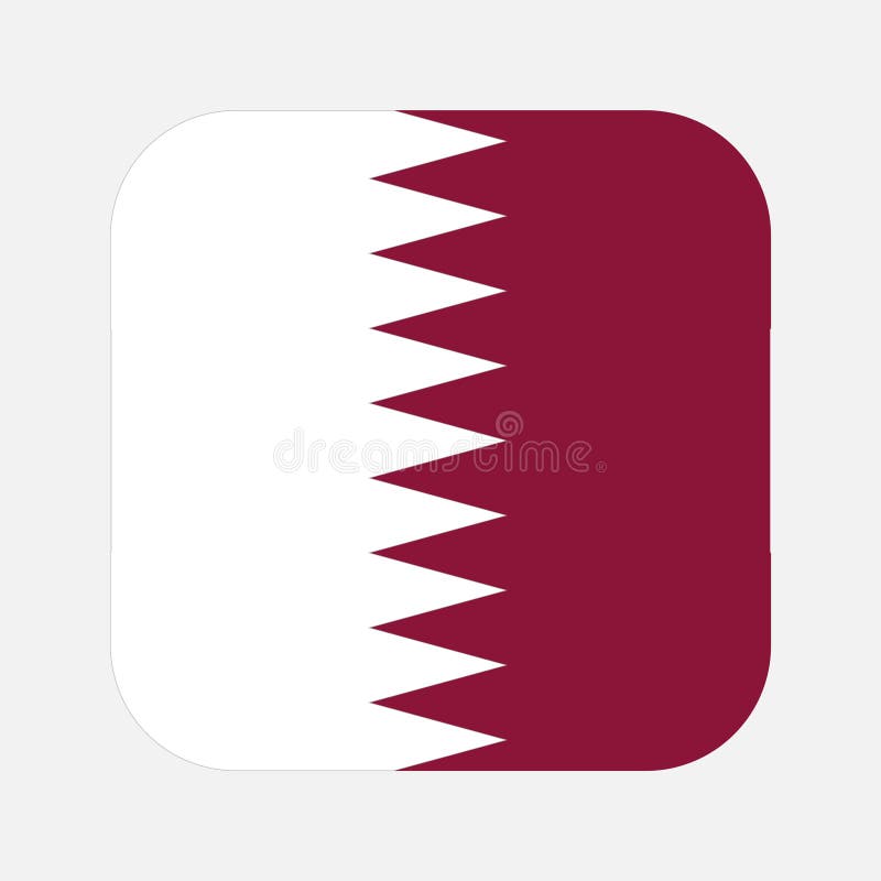 Qatar Flag Simple Illustration for Independence Day or Election Stock ...