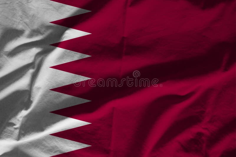 Qatar flag with texture stock illustration. Illustration of mockup ...