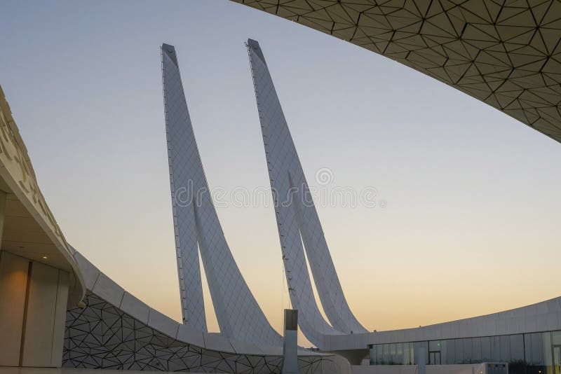 Qatar Foundation Education City Mosque I Stock Photo - Image of hotel ...