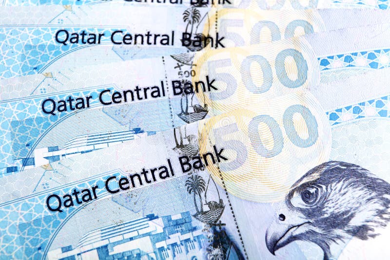 Qatar Riyal Dollar Exchange Stock Photo - Image of cash, reserve: 4133272