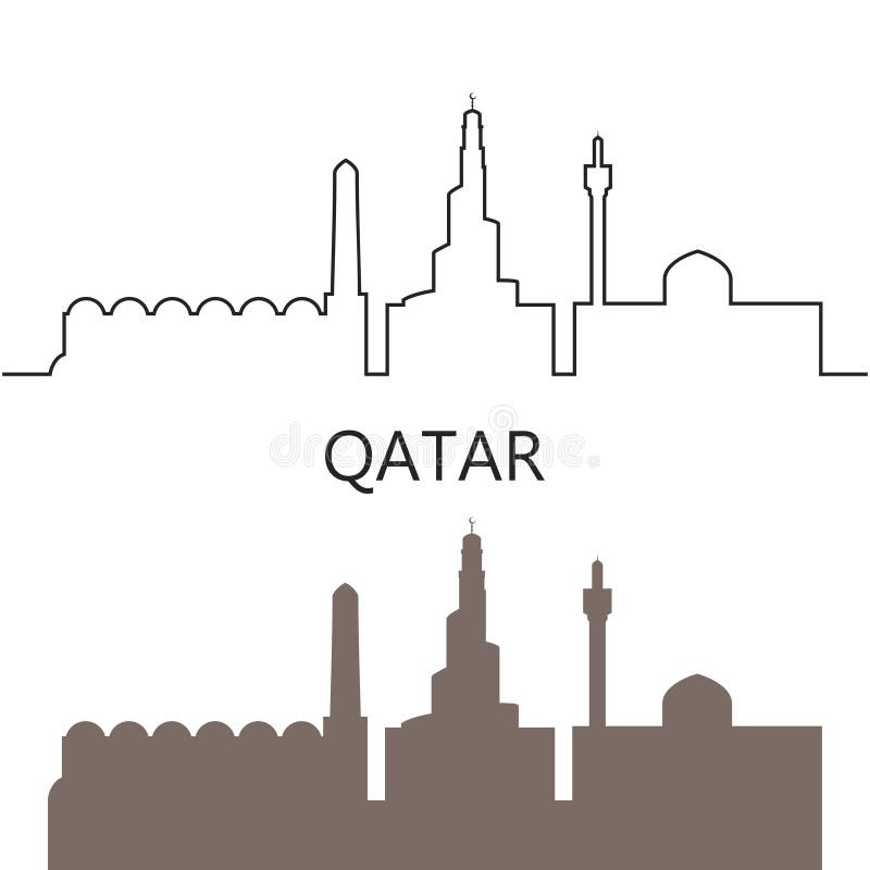 Qatari Architecture Stock Illustrations – 135 Qatari Architecture Stock ...
