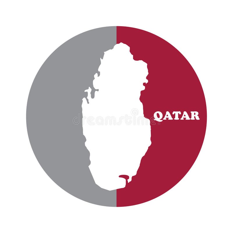 Qatar Map Logo Stock Illustrations – 365 Qatar Map Logo Stock ...
