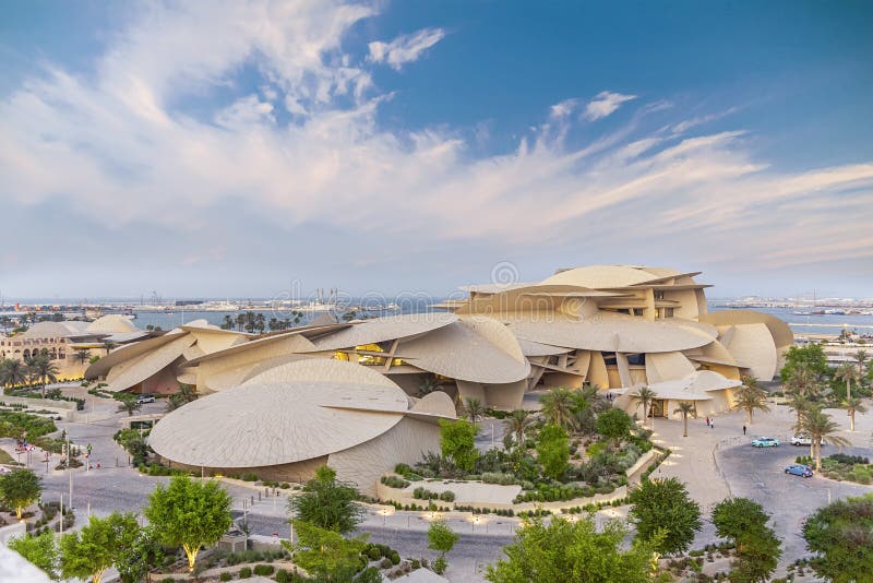 Qatar National Museum editorial stock image. Image of doha - 228570644