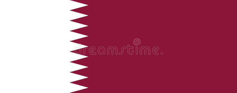 Qatar Official Flag of Country Stock Vector - Illustration of country ...