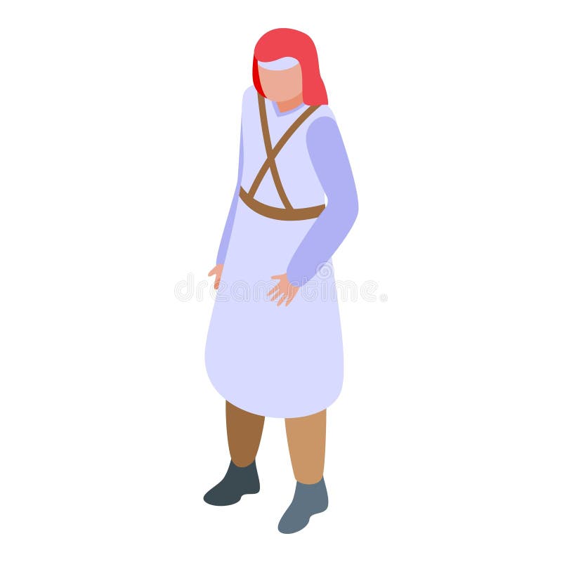 Qatar Person Icon Isometric Vector. Patriotic State Stock Vector ...